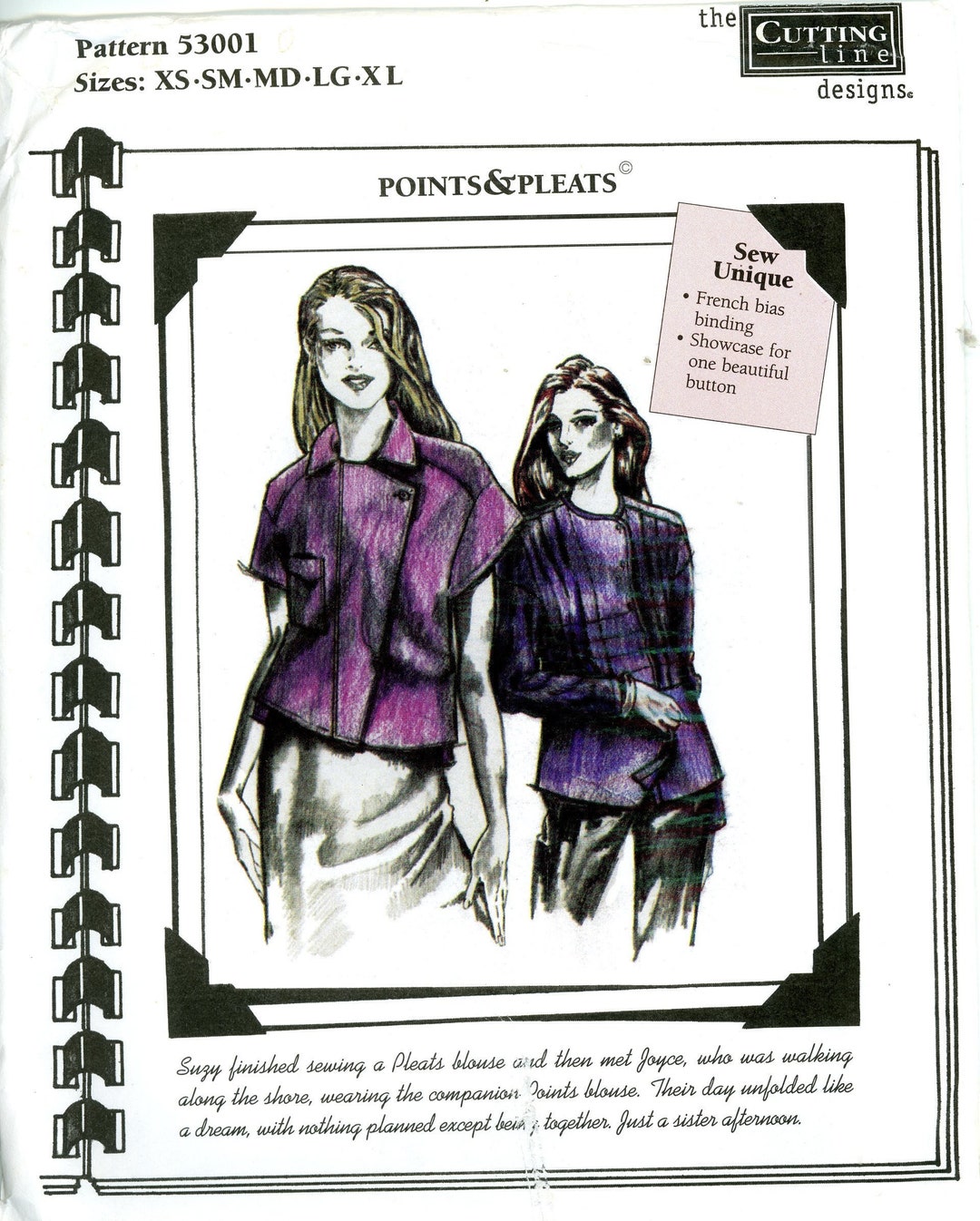 The Cutting Line Designs Pattern 53001 Points and Pleats Shirt Blouse ...