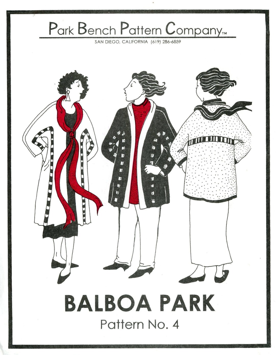 Park Bench Pattern No. 4 Balboa Park Jacket With Lattice Detail Design ...