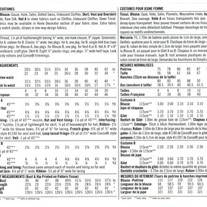 Simplicity 8715 Costume Renaissance Medieval Blouse Skirt Vest Veil ...