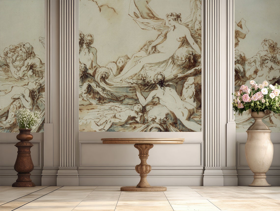 The Triumph of Venus Premium Peel and Stick Removable Vinyl Wallpaper ...