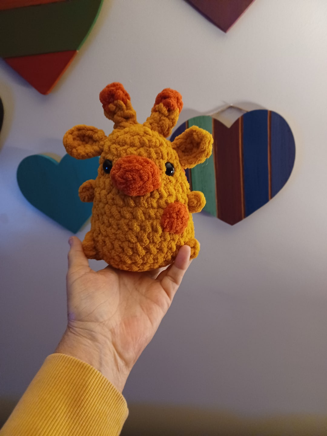 Giraffe, Plushie, Stuffie, Handmade, Crochet, Yellow - Etsy