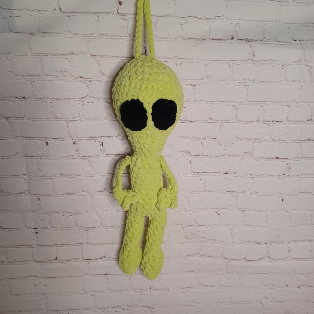 Green Alien, Stuffy, Crochet, Lime Green, Bright, Ufo, Space - Etsy