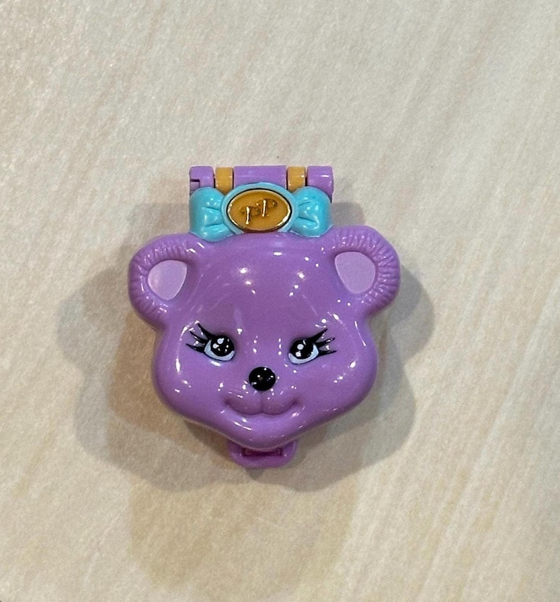 Vintage 1995 Polly Pocket Polly Loves Bear - Compact Only - Etsy