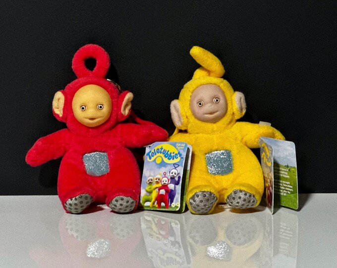 Vintage Teletubbies Po and Laa-laa Plush Keychains With Original Tags ...