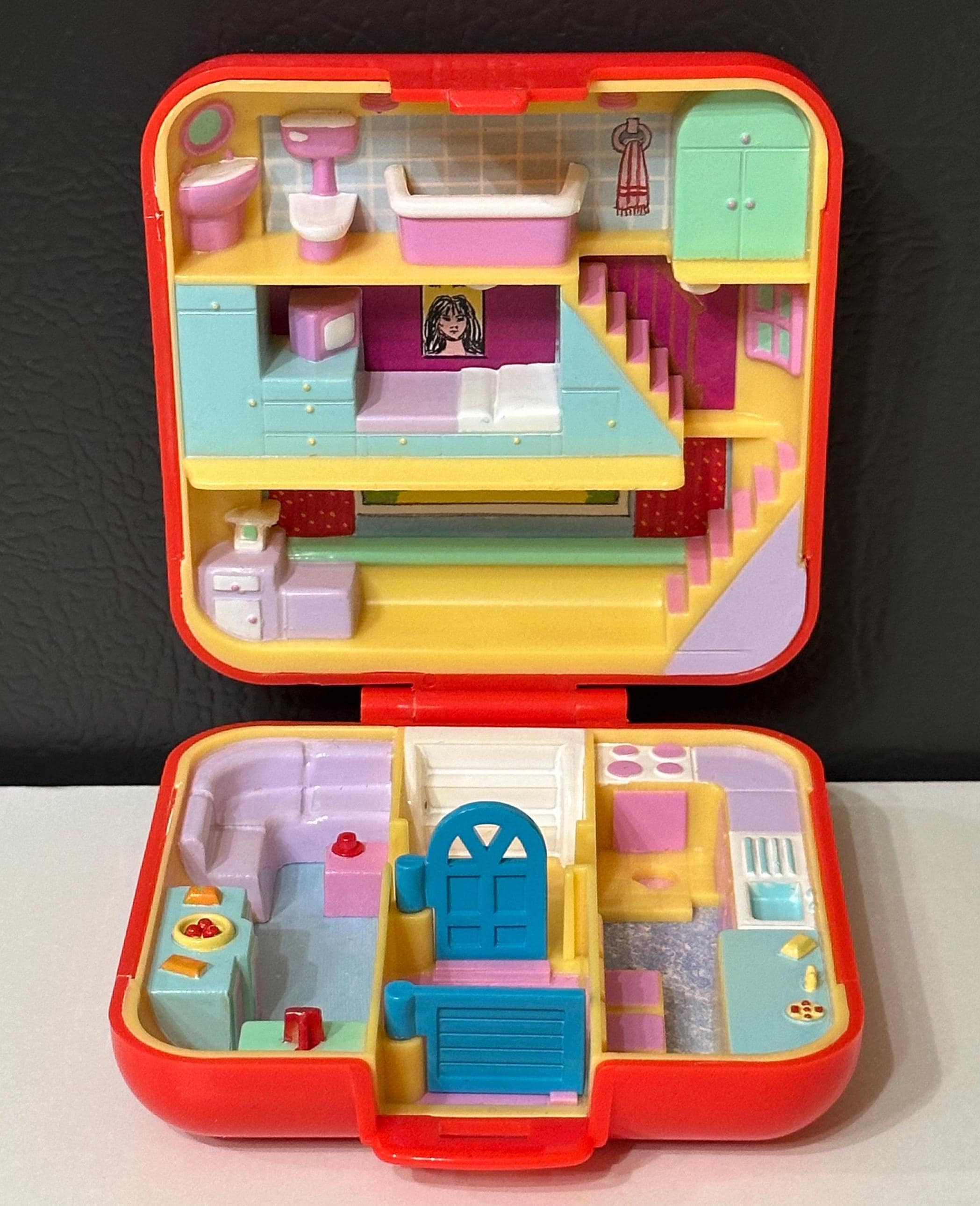 100% Complete 1989 Vintage Polly Pocket Pollys Town House Variation - Etsy