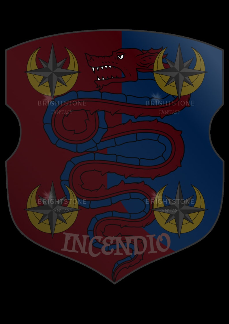 Custom Digital Fantasy Emblem, Gifts for Him, Creative Gifts, Coat of ...