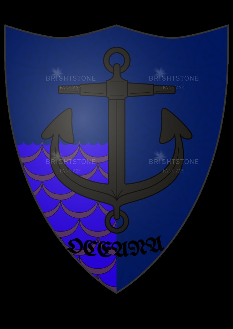 Custom Digital Fantasy Emblem, Gifts for Him, Creative Gifts, Coat of ...