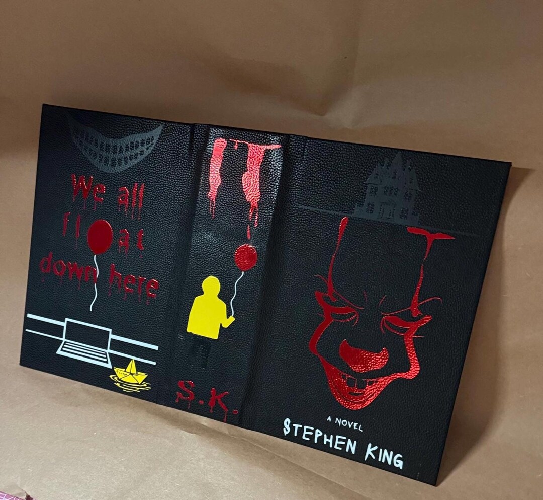 IT by Stephen King - Handmade Hardcover Book Rebind *sprayed Edges ...