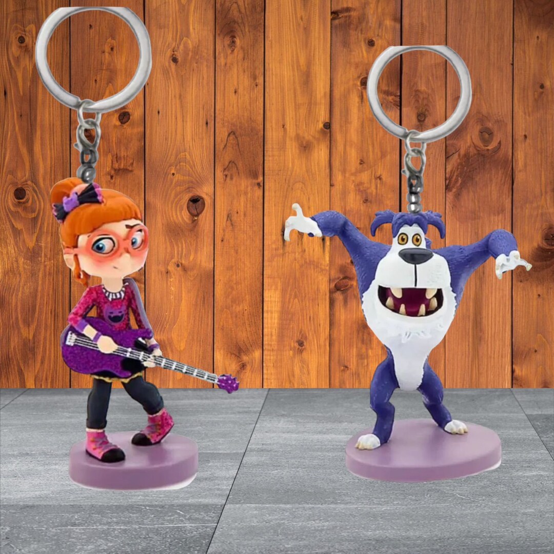 Vampirina Wolfie & Bridget PVC Key Ring Keychain Ornament Figure ...