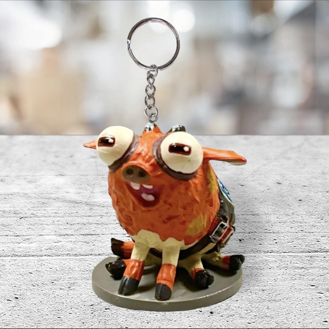 Monsters Inc University Archie Scare Pig Key Ring Keychain Ornament ...