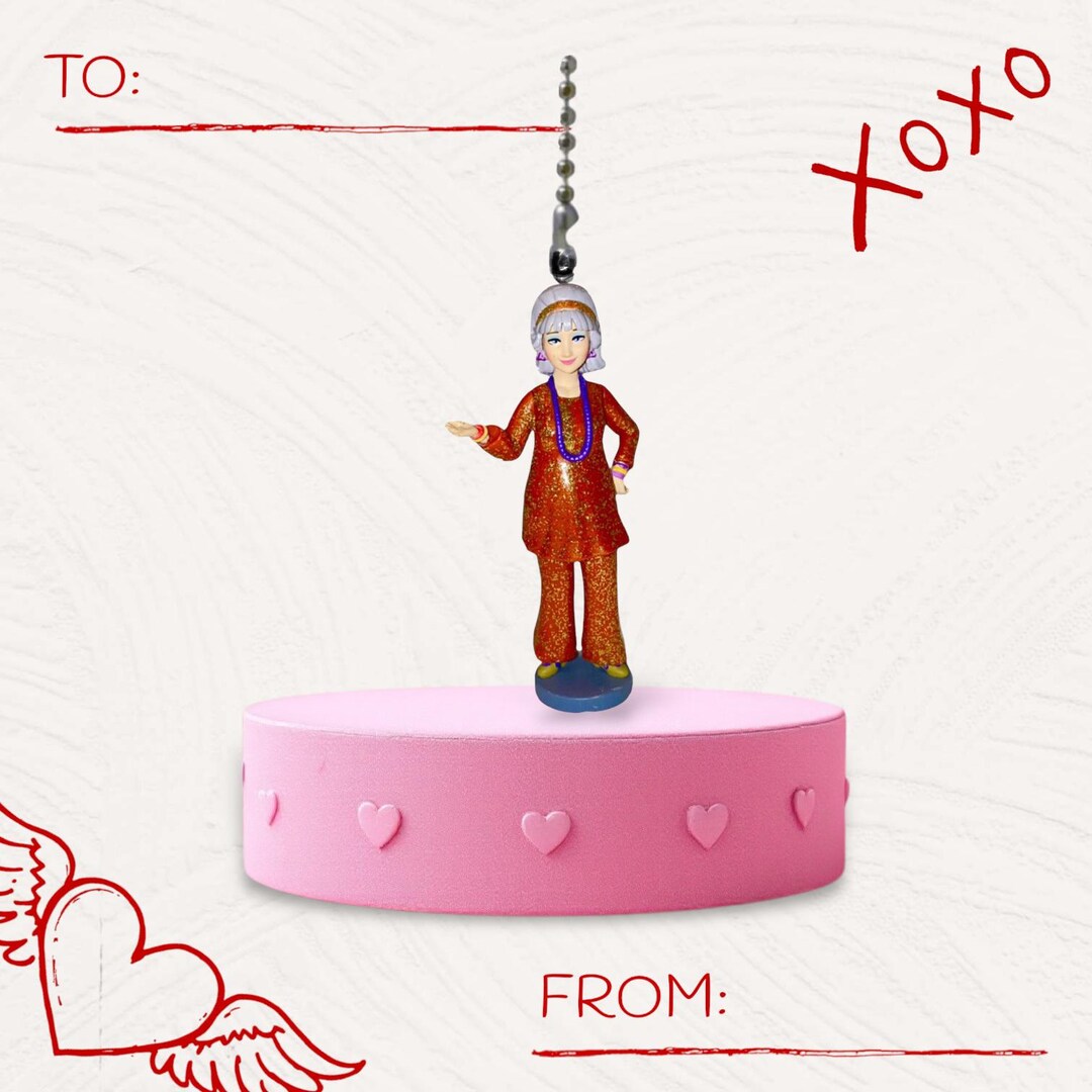 Fancy Nancy Mrs Devine PVC Fan Light Lamp Pull Chain Figurine Figure ...