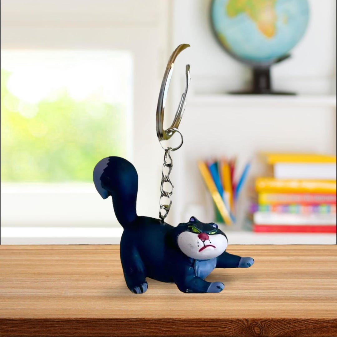 Lucifer Cat PVC Key Ring Keychain Ornament Figurine Charm Figure ...