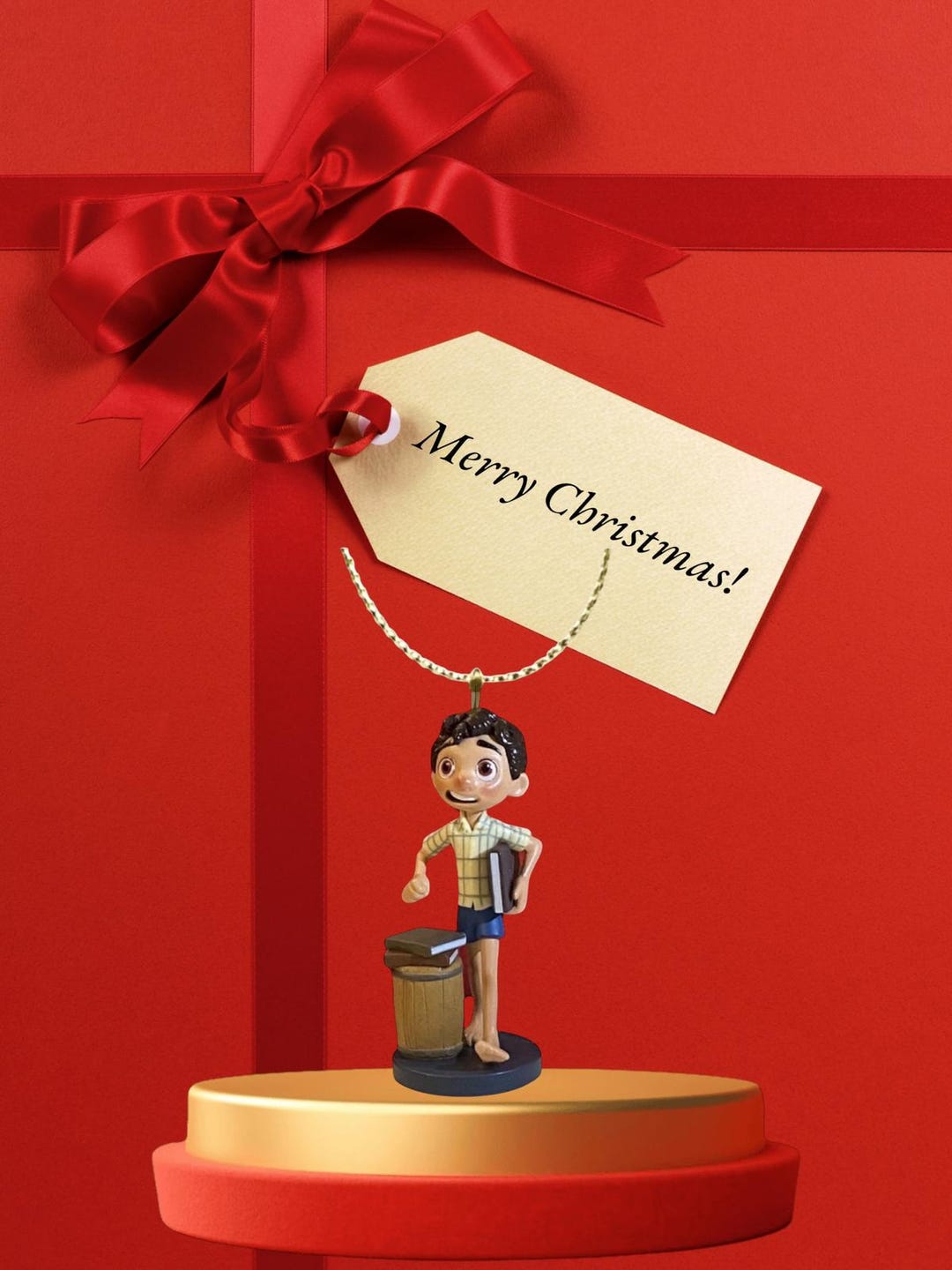 Human Boy Luca Disney PVC Ornament Christmas Tree Figure Figurine 4 ...