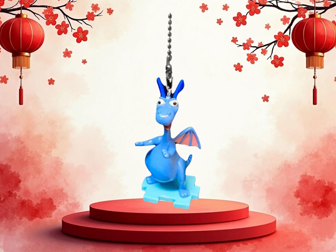 Doc Mcstuffins Stuffy Dragon PVC Fan Lamp Light Pull Chain Figure ...
