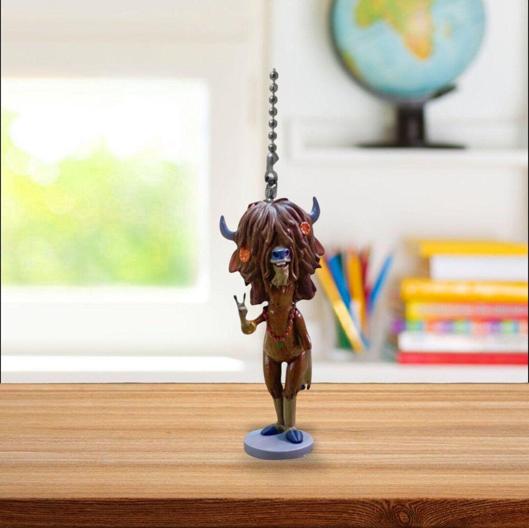 Zootopia Nick Yax PVC Light Fan Lamp Pull Chain Figurine Disney Figure ...