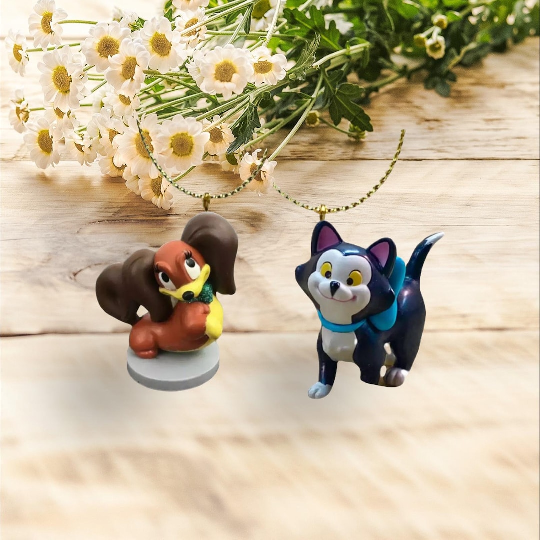 Happy Helper Figaro Cat & Fifi Pup Puppy Ornament Charm Figure Figurine ...
