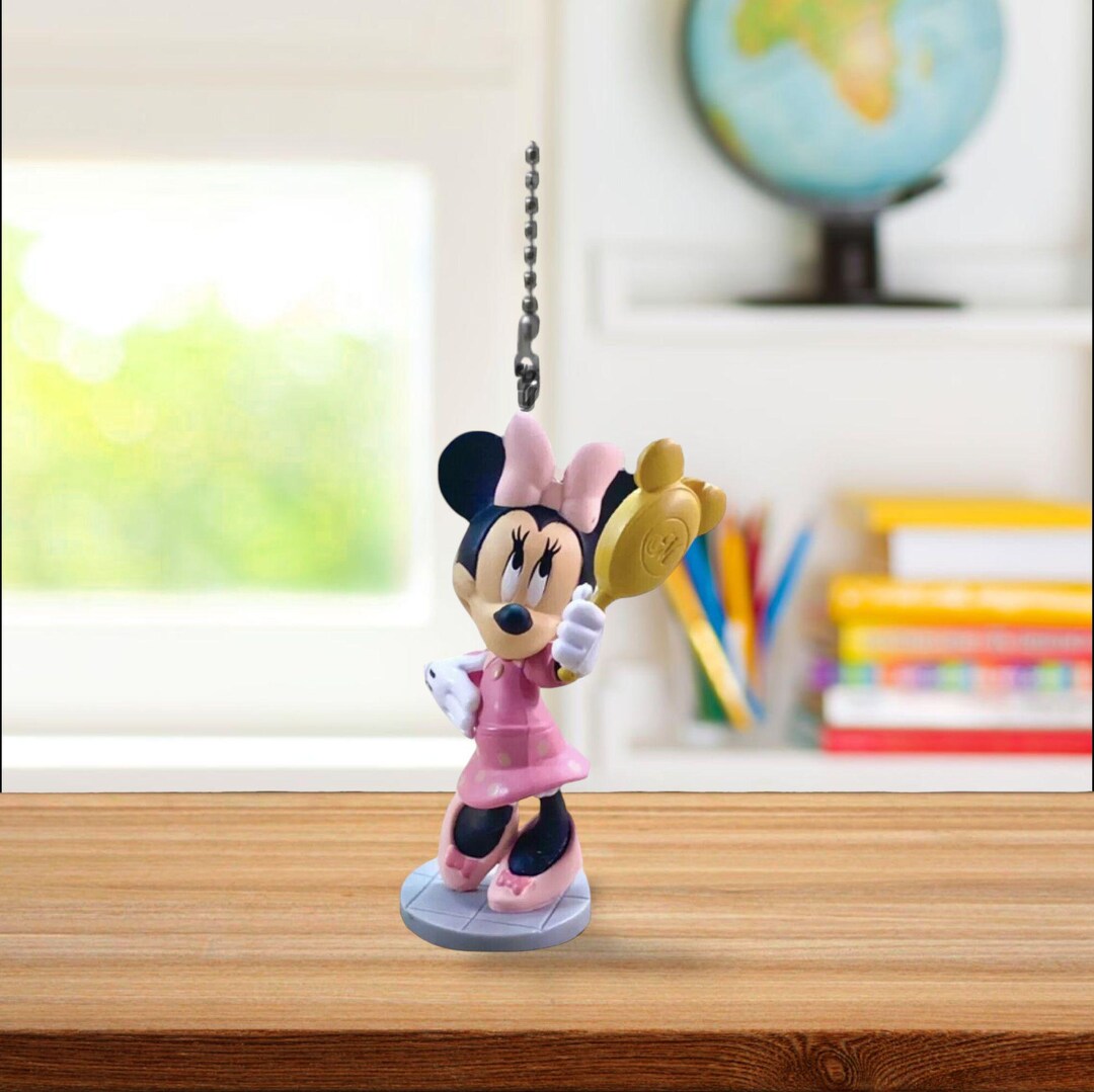 Minnie Mouse Vanity Botique PVC Fan Lamp Light Pull Chain Figurine ...