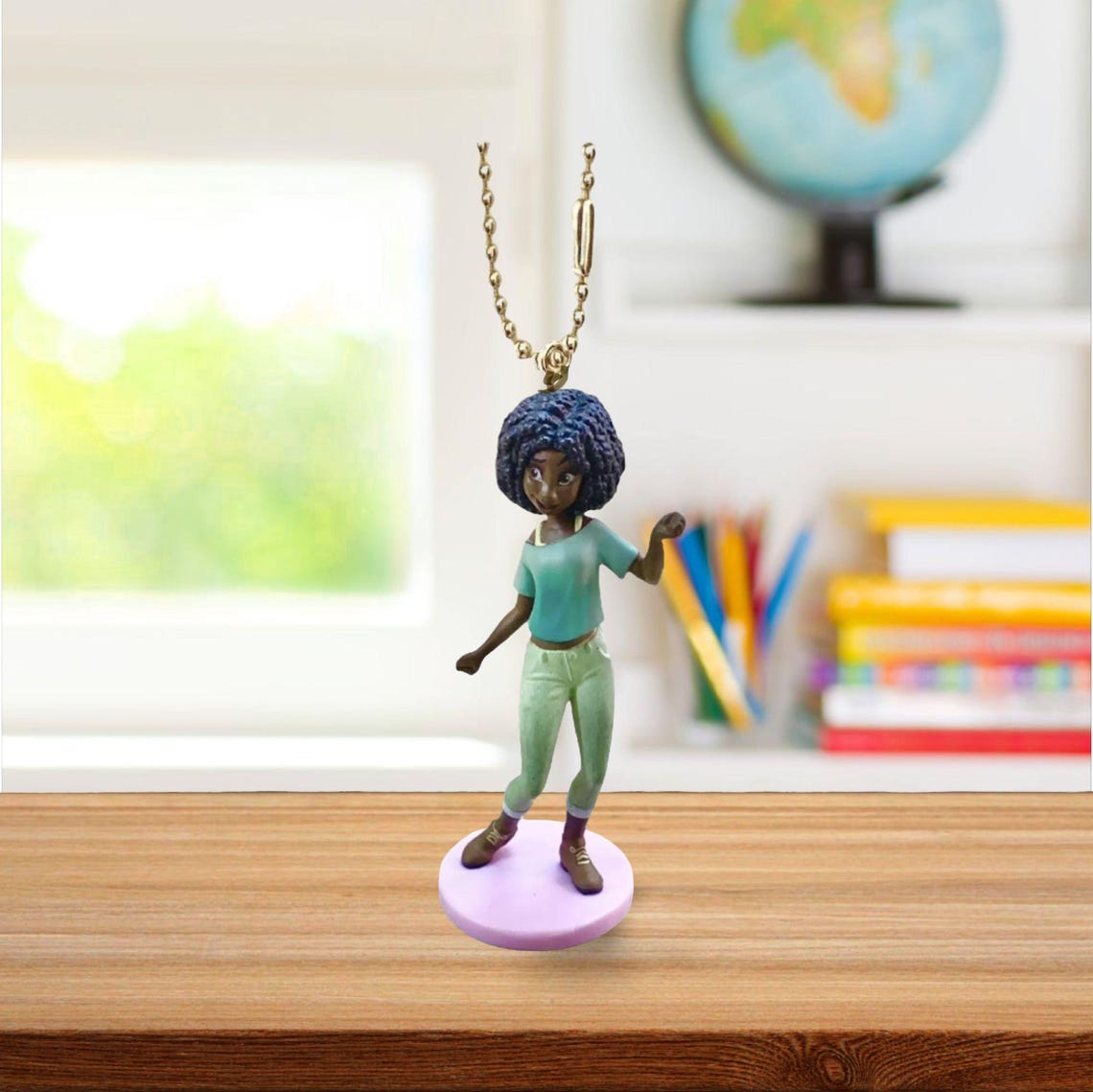 Vanellope Princess Tiana Sports Keychain Dangler Ornament Figurine ...