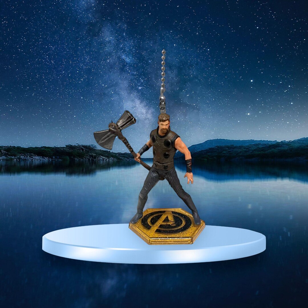 Infinity War Thor Pvc Fan Lamp Pull Marvel Superhero Warrior Figure ...