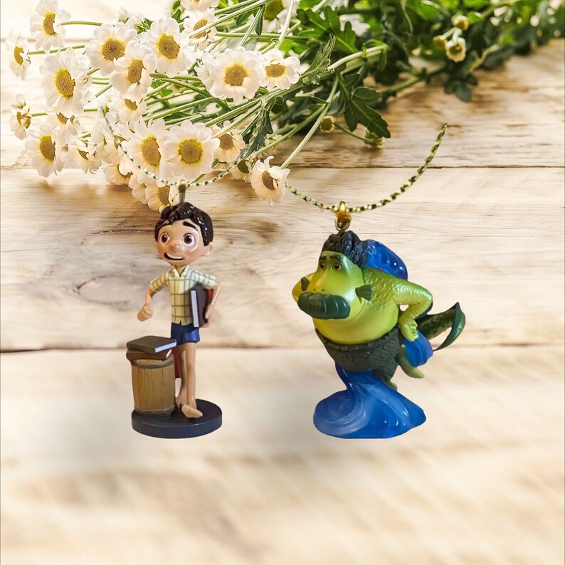 Lorenzo Sea Monster Dad & Luca Boy PVC Ornament Figure Figurine 4 ...