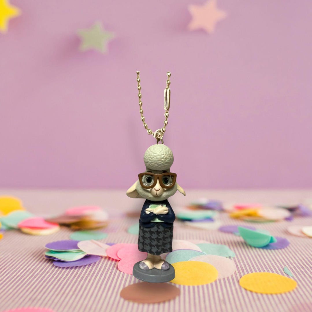 Zootopia Assistant Mayor Bellwether Lamb 3" PVC Keychain Dangler ...