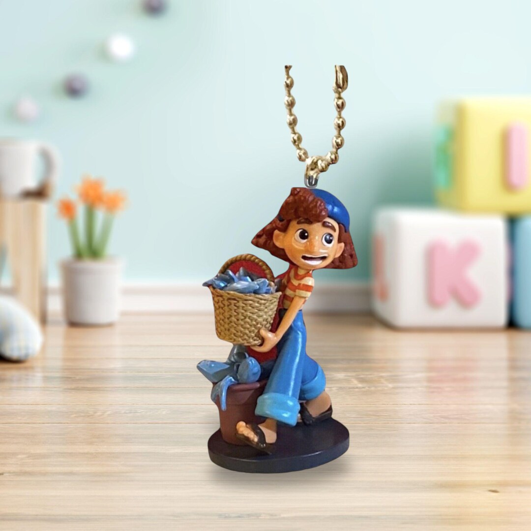 Giulia PVC Keychain Dangler Figure 4” Figurine Luca Sea Monster Charm ...