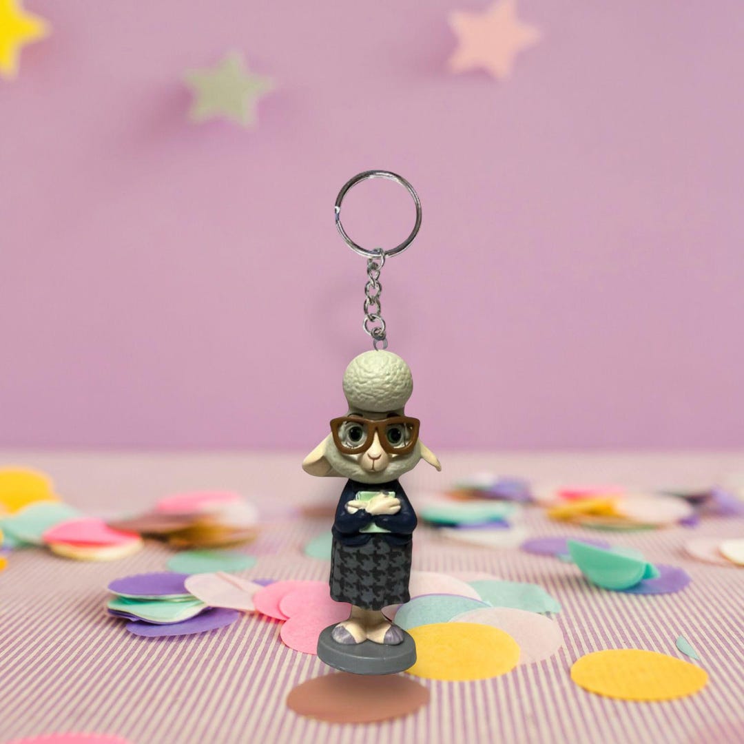 Zootopia Assistant Mayor Bellwether Lamb PVC Key Ring Keychain Ornament ...