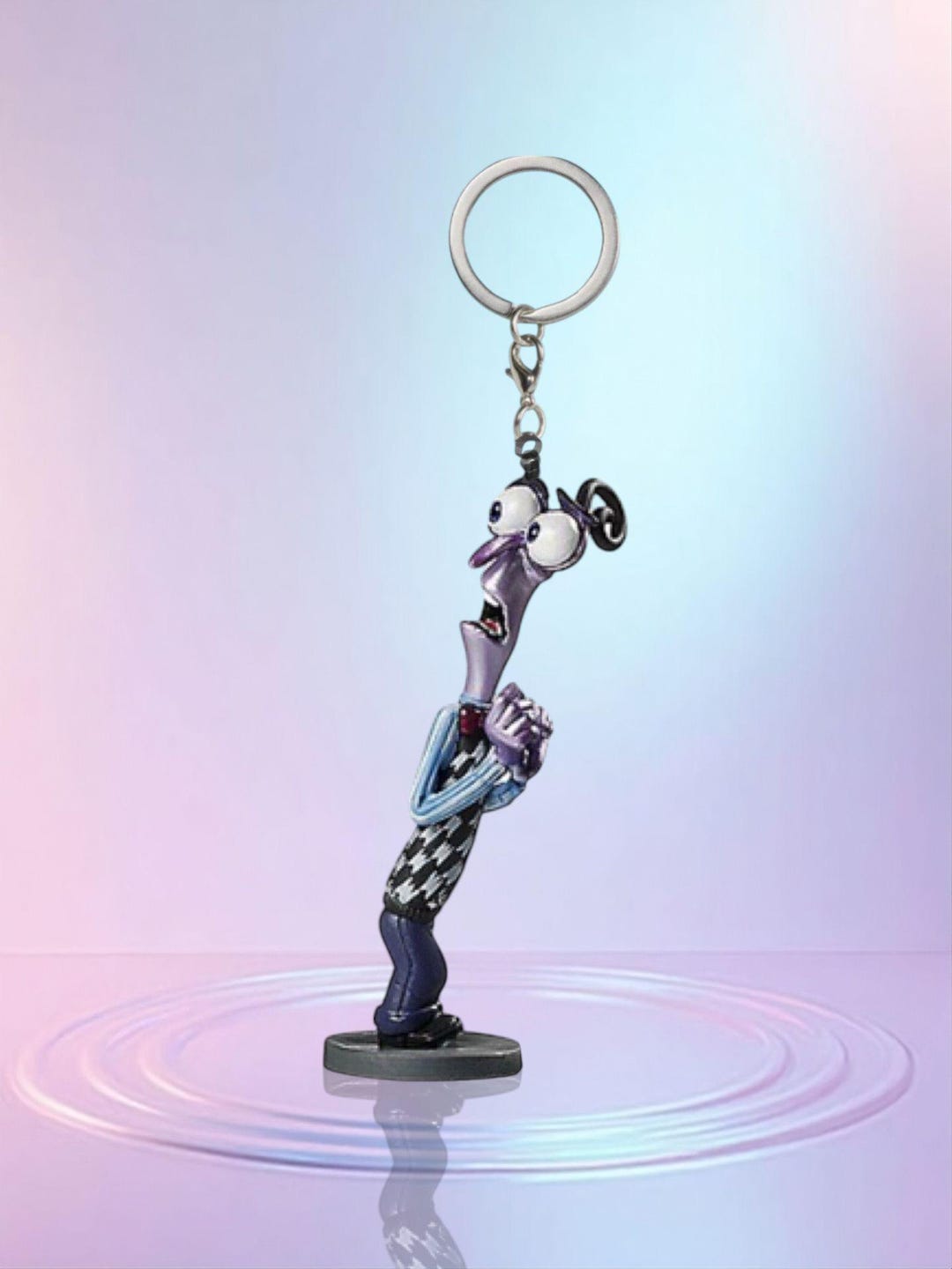 Inside Out Fear 3 PVC Key Ring Keychain Figure Figurine Ornament Charm ...