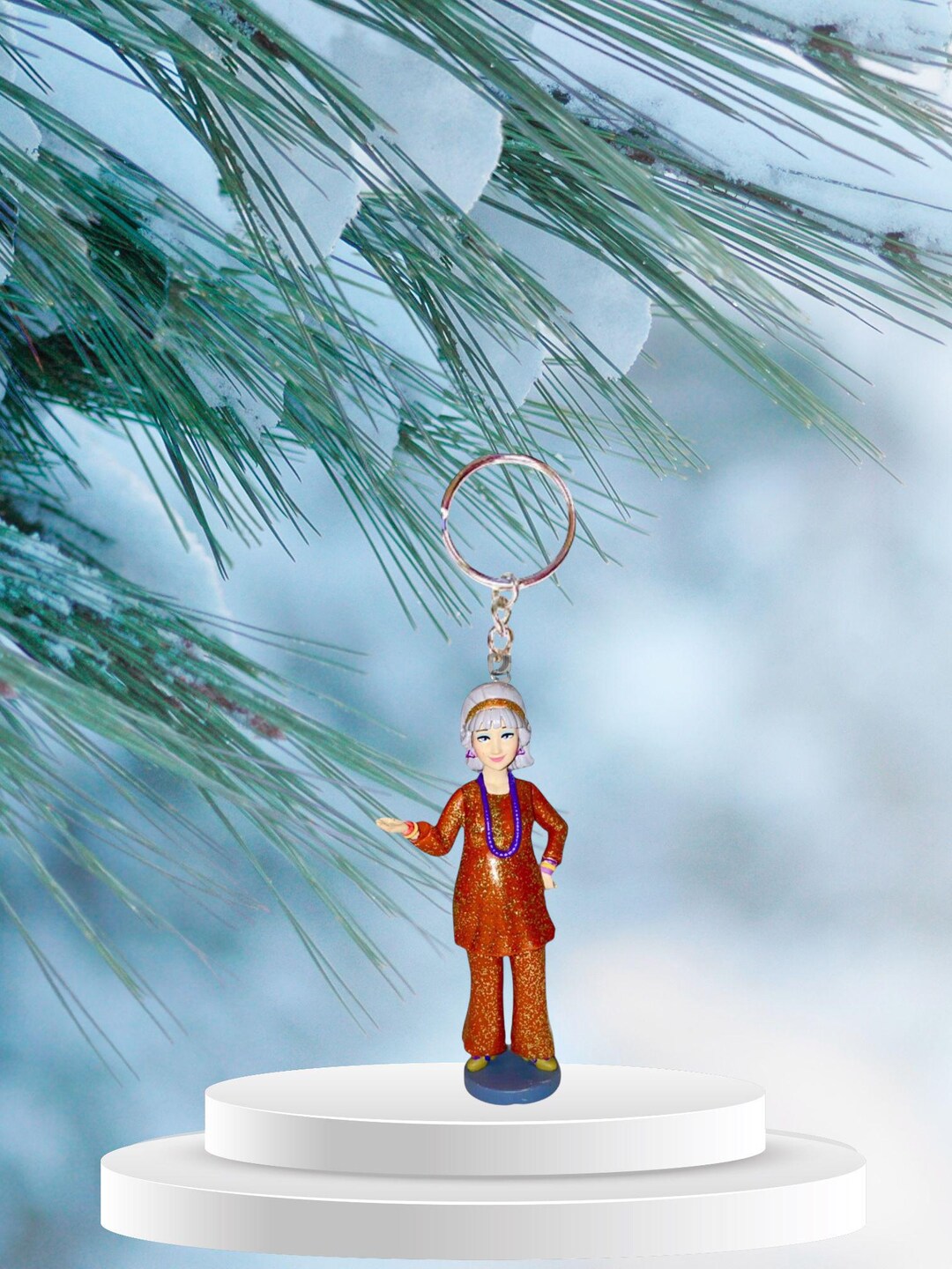 Fancy Nancy Mrs. Devine PVC Key Ring Keychain Ornament Figure Figurine ...