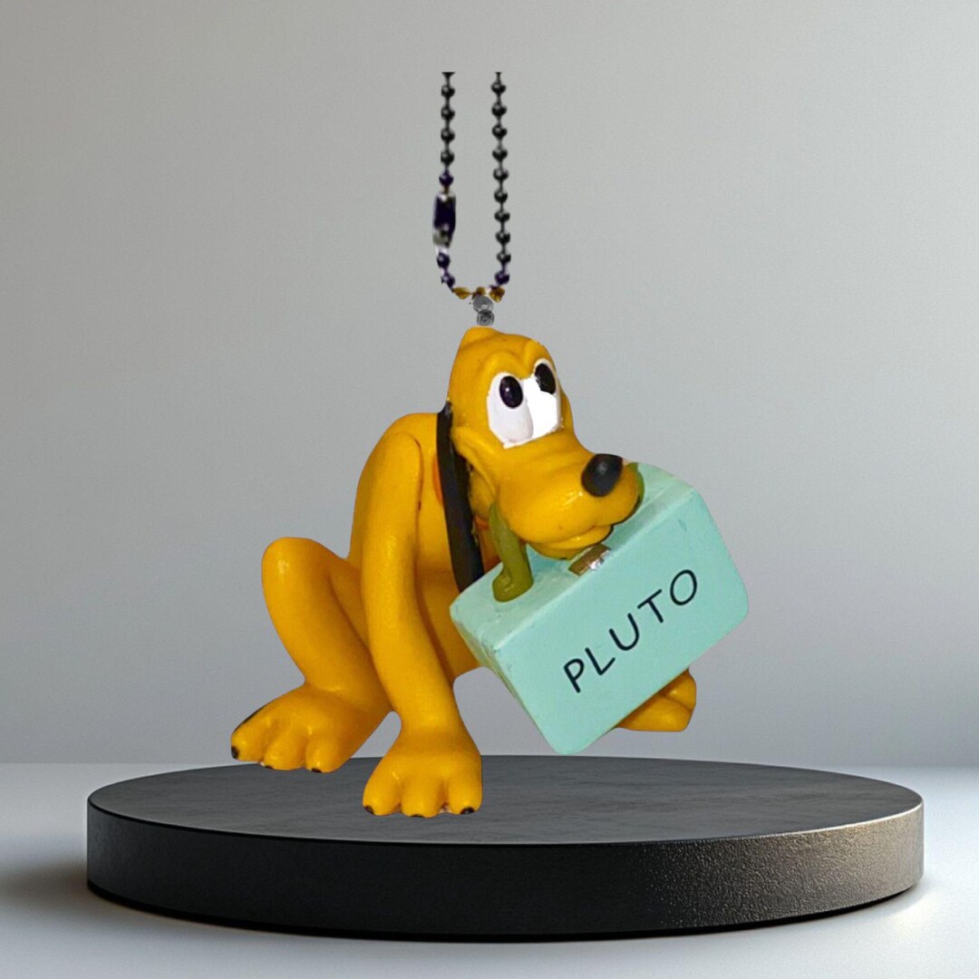 3" Traveler Railroad Pluto Dog PVC Keychain Dangler Figure Mickey Charm ...