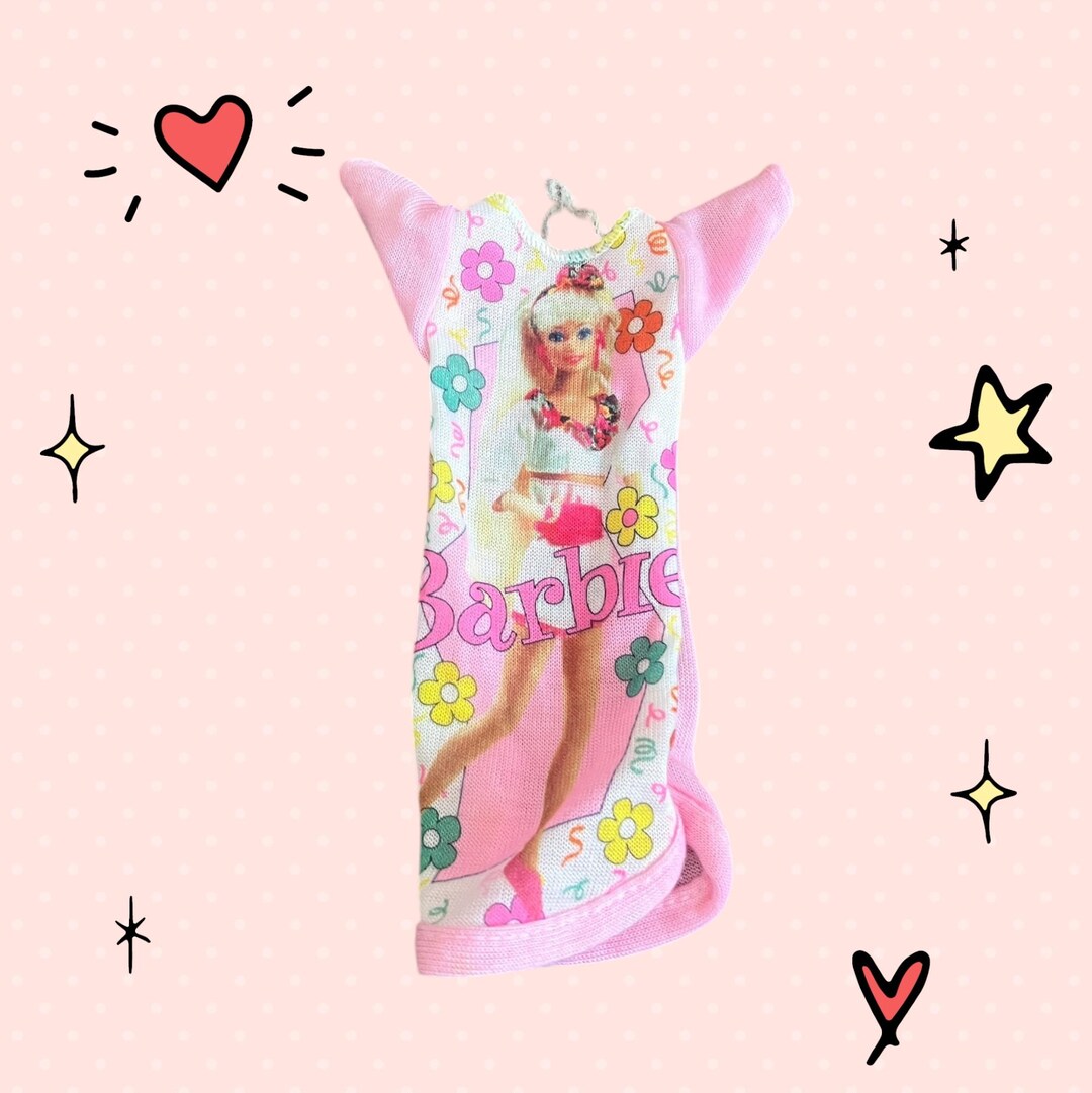 Barbie Night Gown Ballerina & Kelly Baby Sister Images PJS Pink LOL OMG ...