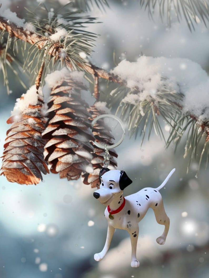 101 Dalmatians Pongo Dog 3" Key Ring Keychain Ornament Pvc Figure ...