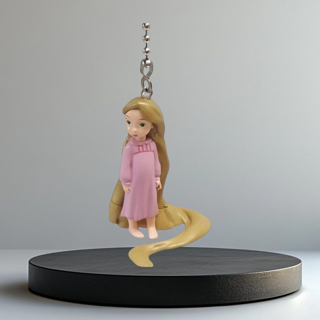 Tangled Baby Toddler Rapunzel Fan Lamp Light Pull Chain Figure Pvc ...