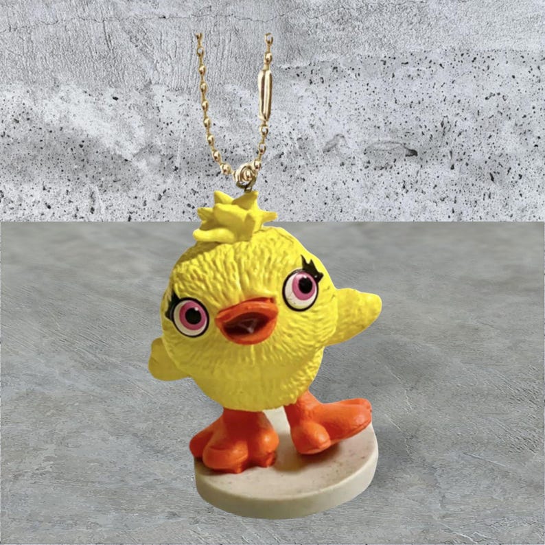 Toy Story 4 Ducky Keychain Dangler PVC Figure Figurine Ornament Charm ...