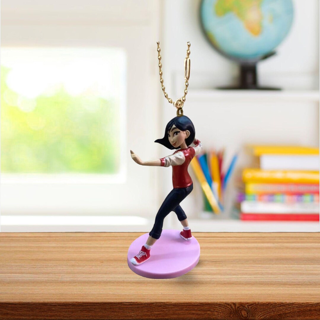 Vanellope Princess Mulan Sports Keychain Dangler Ornament Figurine ...