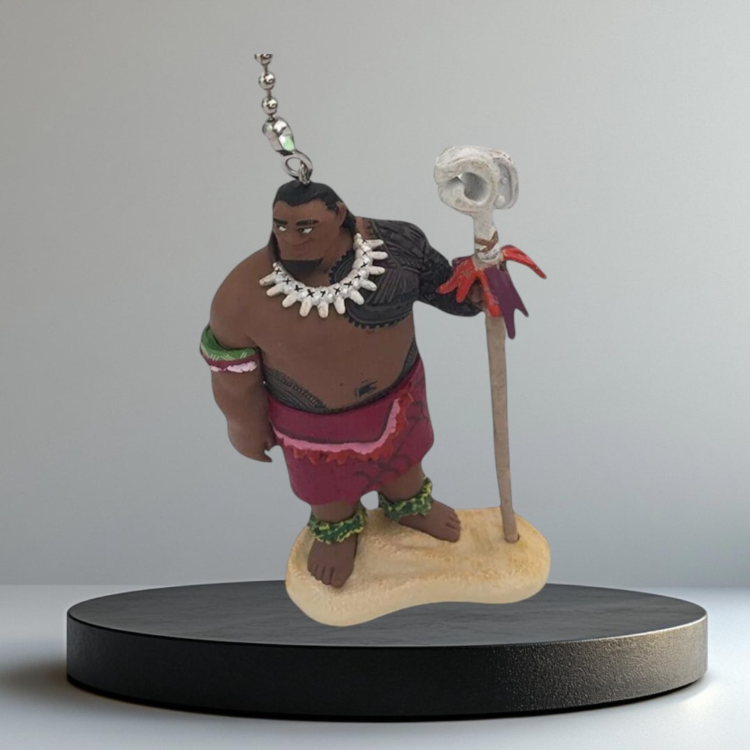 Moana Dad Father Cheif Tui Light Lamp Fan Pull Chain PVC Figure ...