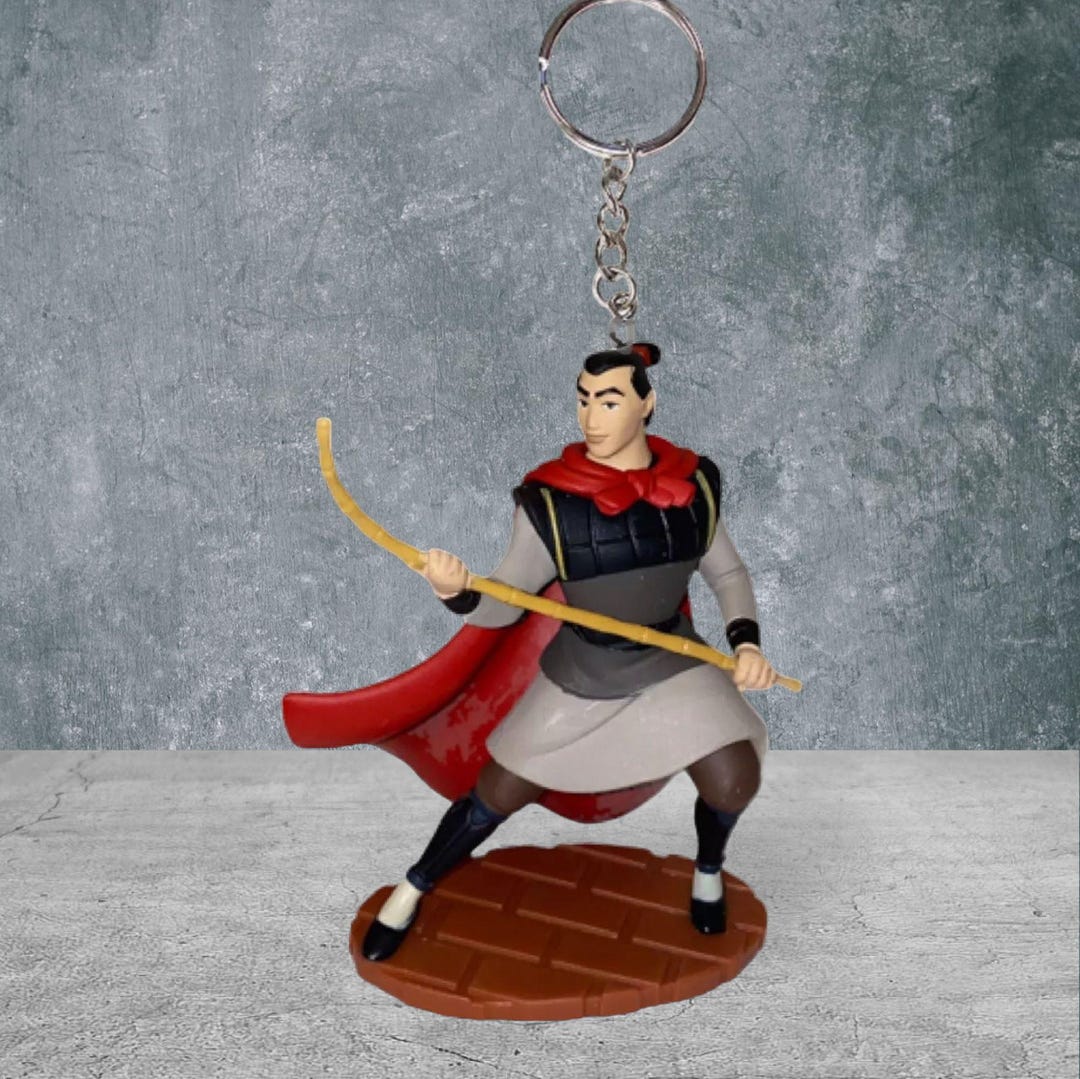 Mulan Li Shang Pvc Key Ring Keychain Ornament Figure Figurine Holiday ...