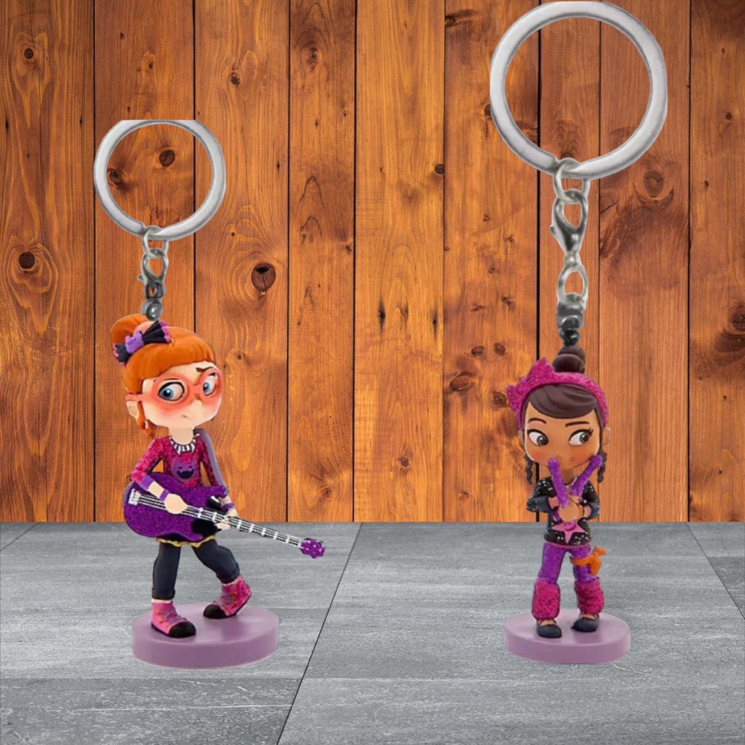 Vampirina Bridget & Poppy PVC Key Ring Keychain Ornament Figure ...