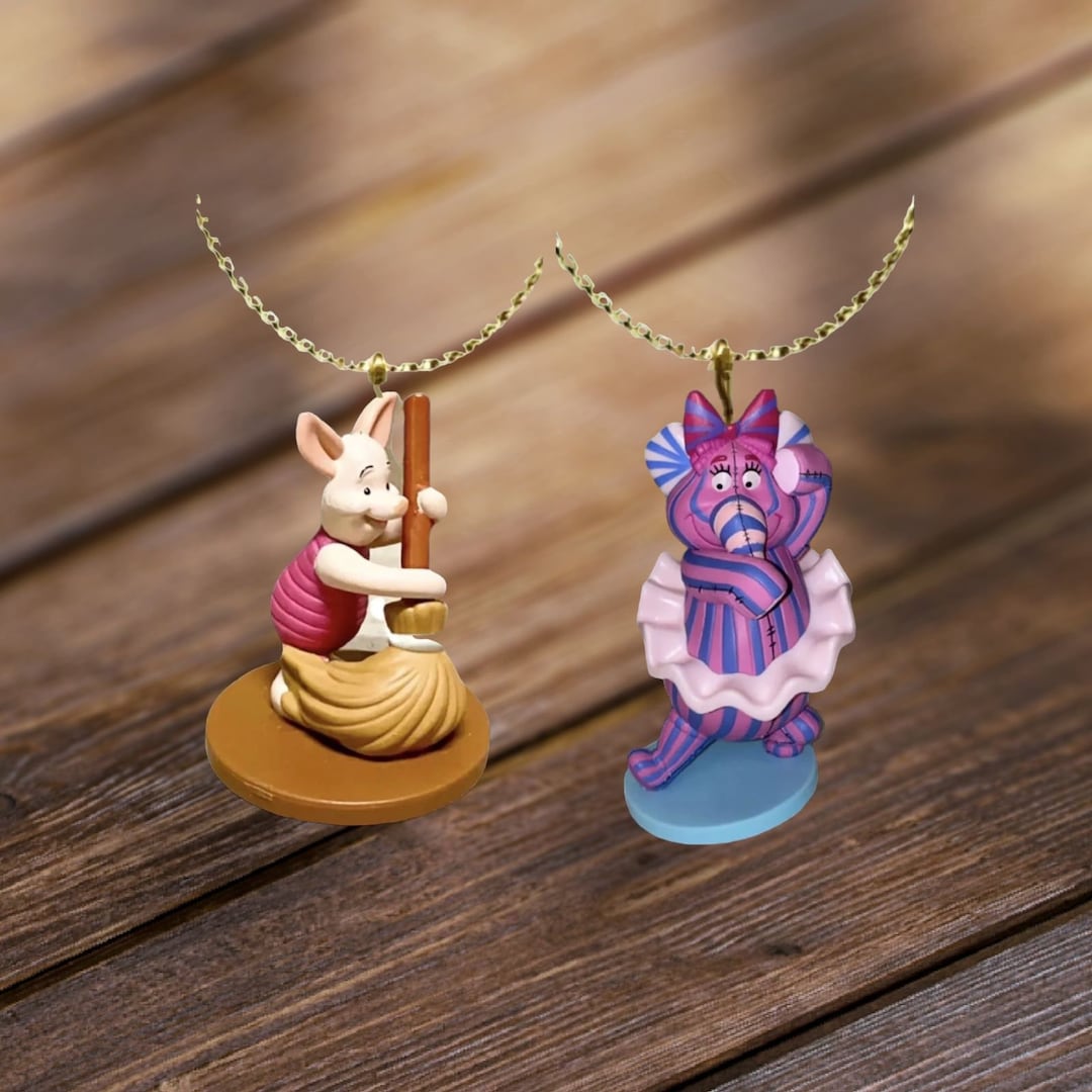 Heffalump Woozle Lumpy & Piglet Pig PVC Ornament Figure Figurine Charm ...