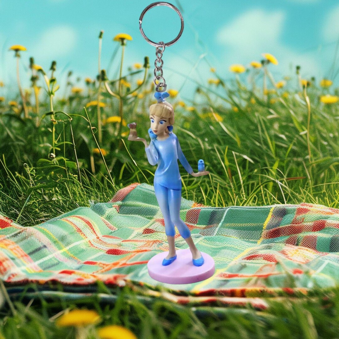 Princess Cinderella Sports Key Ring Keychain Ornament Figure Charm ...