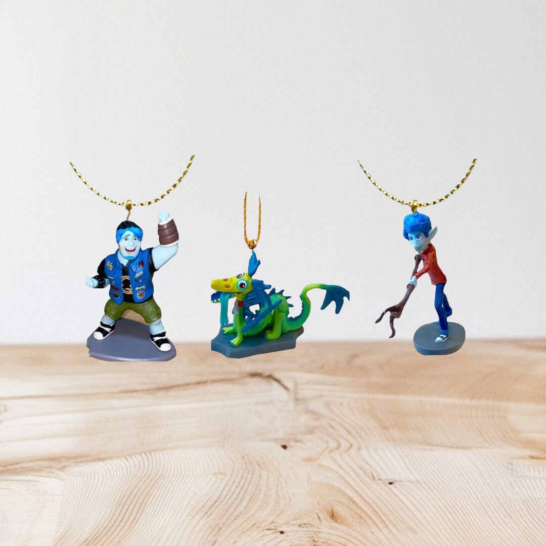 Blazey Dragon Ian & Barley Lightfoot 3 Ornaments Onward Figure Pvc ...