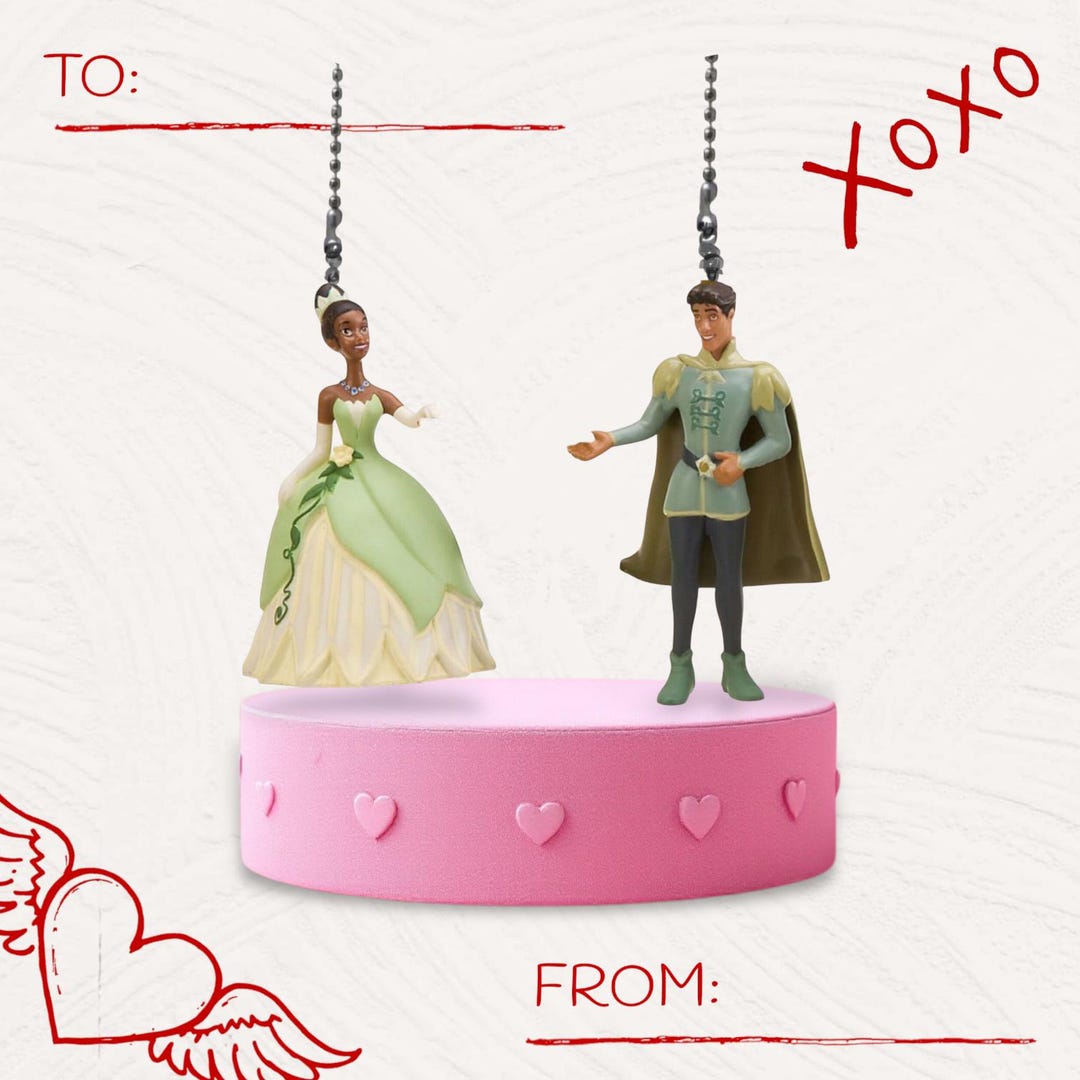 Princess and Frog Tiana & Naveen Humans Lamp Fan Light Pull Chain PVC Figure Charm Custom - Etsy