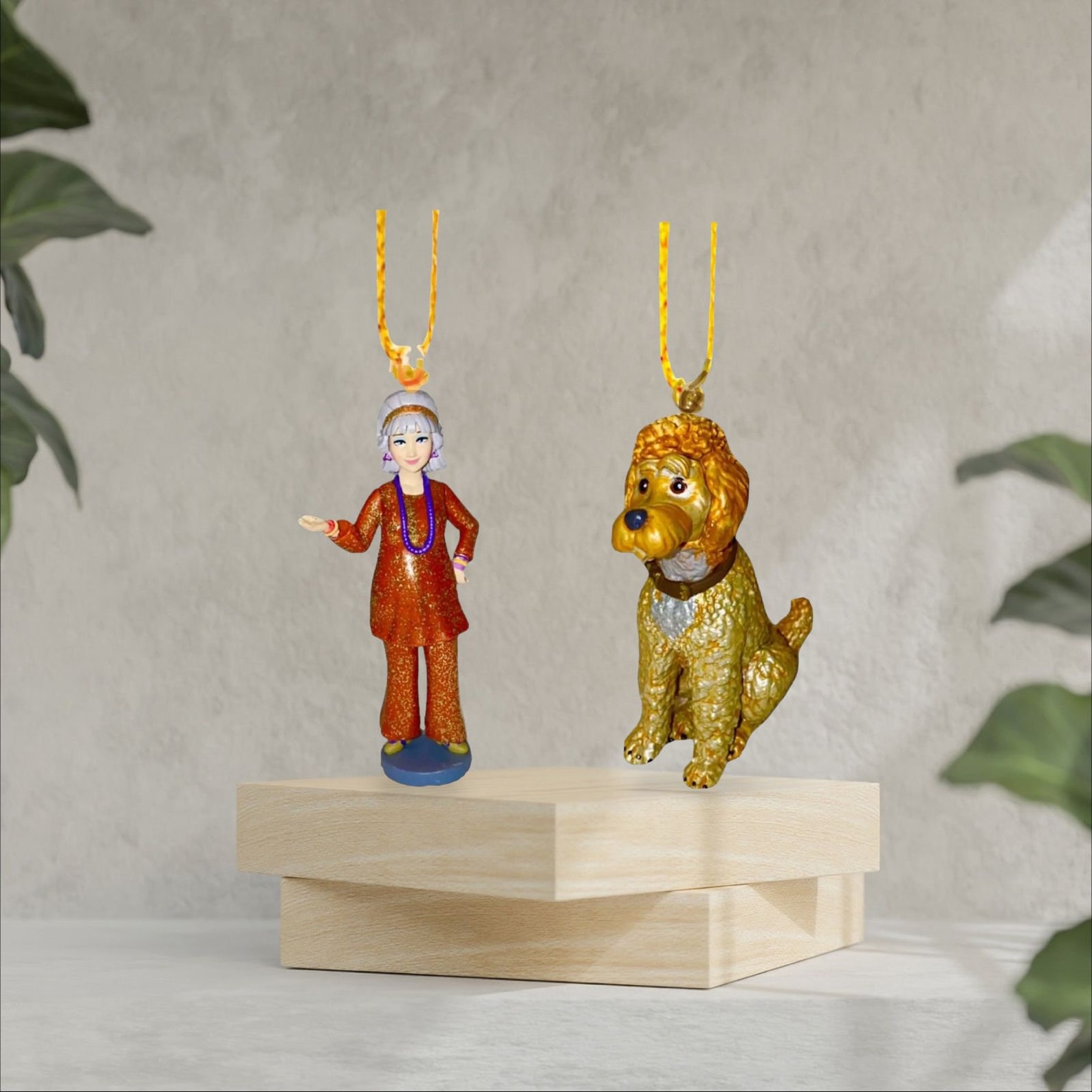 Mrs Devine & Frenchy Puppy Pvc Figure Figurine Ornament Charm Fancy ...