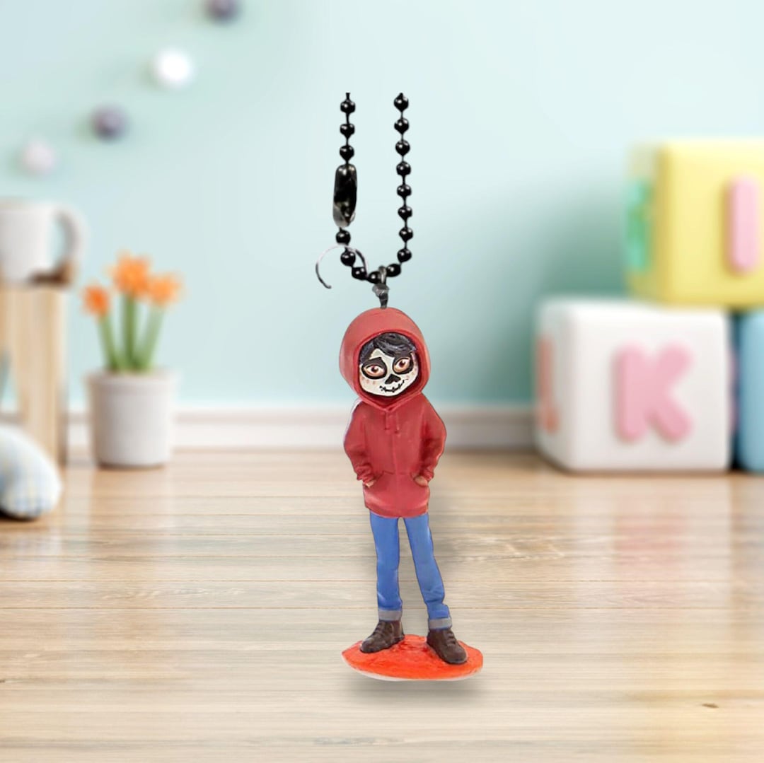 Coco Boy Miguel Rivera Day of Dead PVC Keychain Dangler Figure Ornament ...