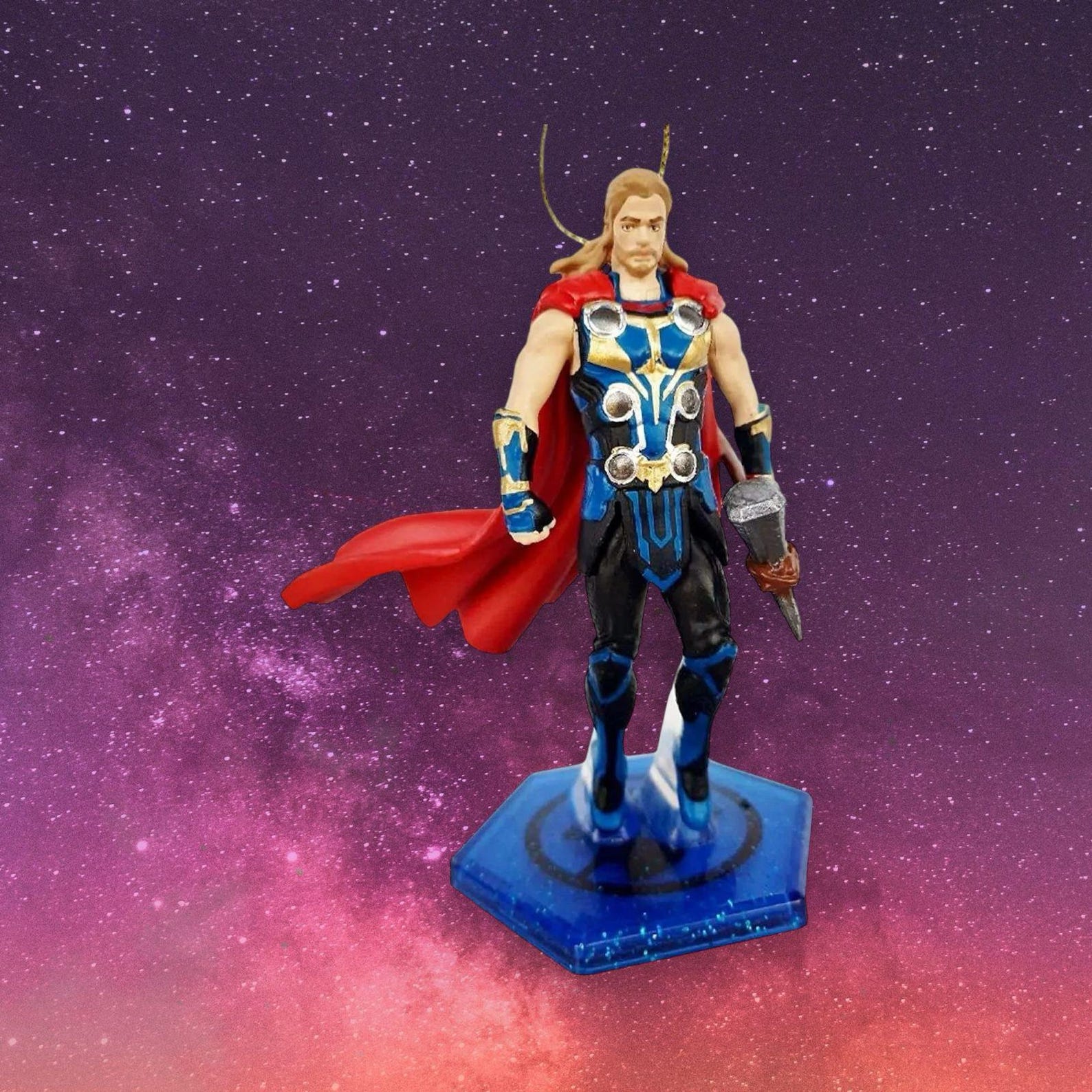 Thor in Cape Superhero Love & Thunder Ornament Figurine Figure Charm 4 ...