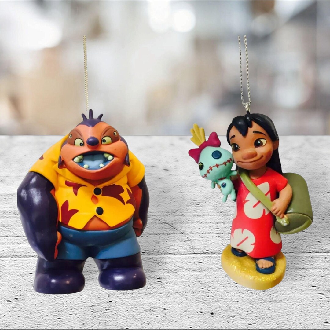 LILO Girl and Dr Jumba Jookiba Evil Ornament Set Pvc Figure Lilo ...