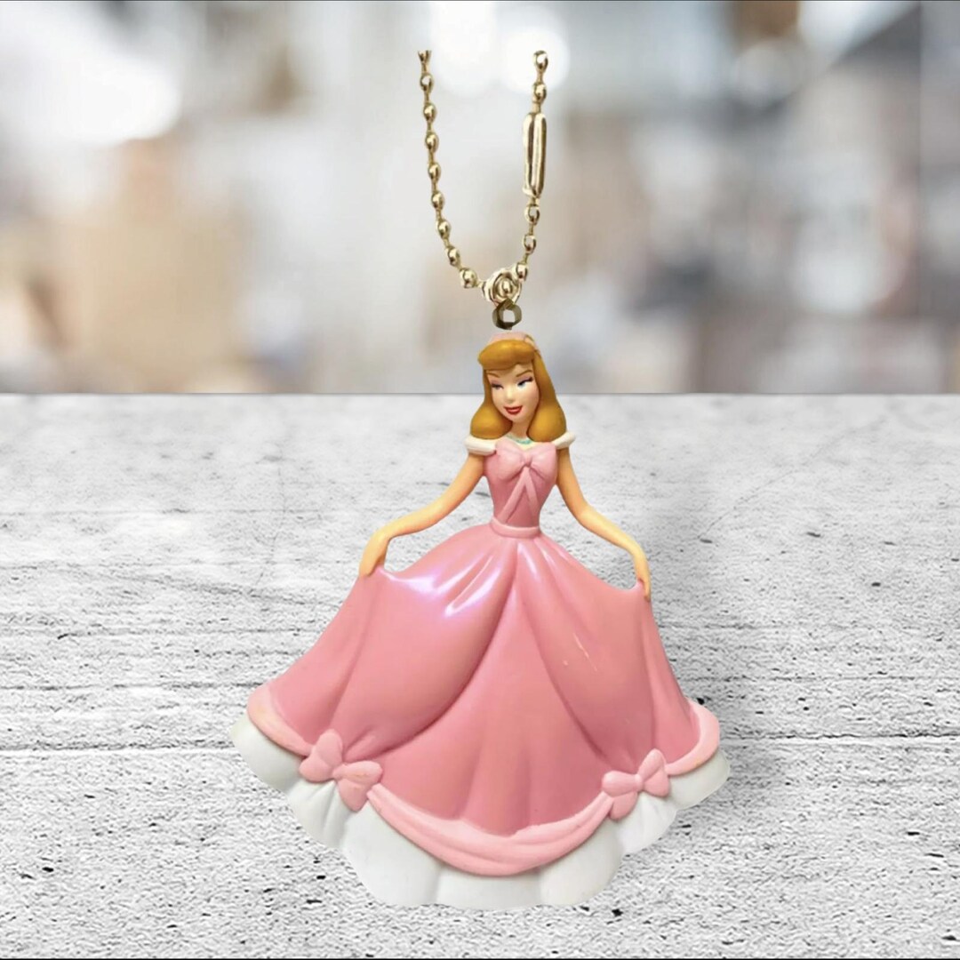 Cinderella Pink Gown Keychain Dangler Ornament Figure Charm Pvc ...
