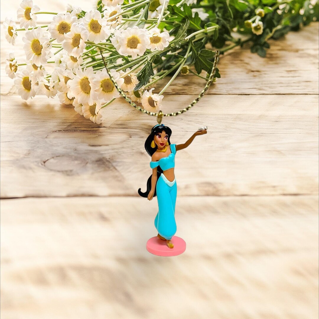 Princess Jasmine & Bird Playful Ornament Charm Figure Figurine PVC 3 ...