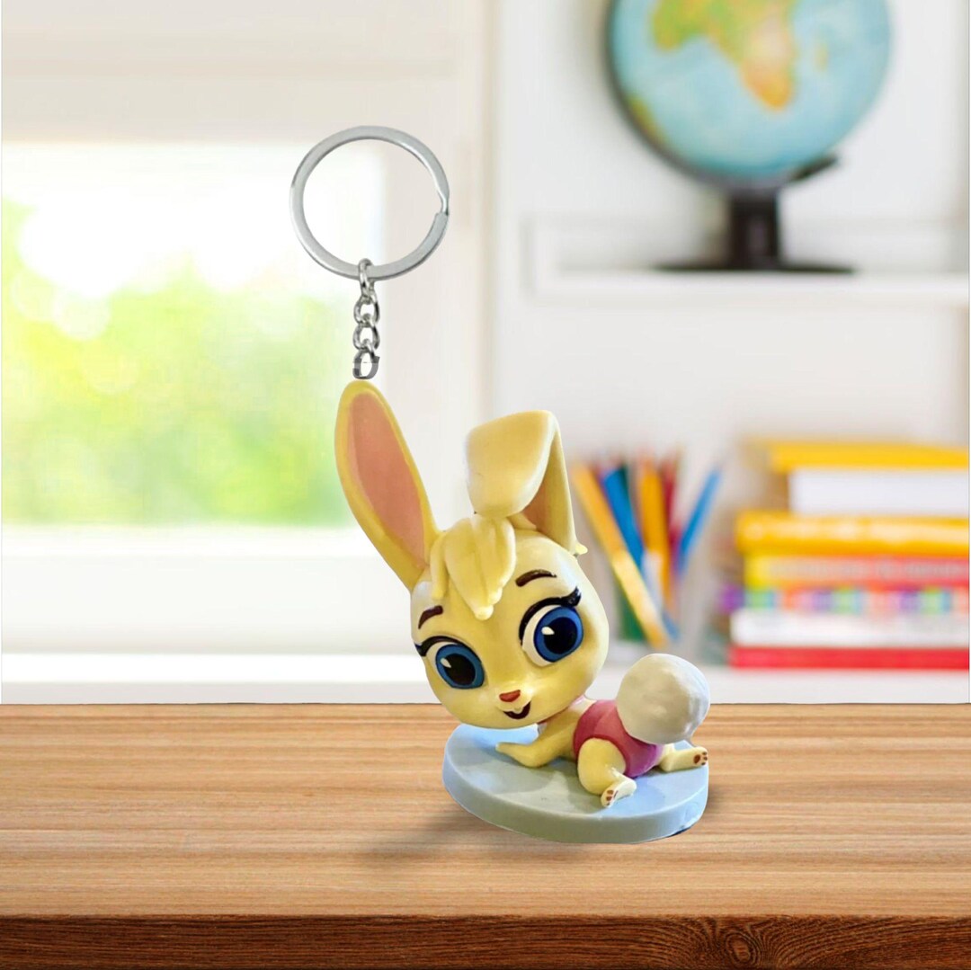 Blondie Bunny Key Ring Keychain PVC Ornament Tiny Tots Transport ...