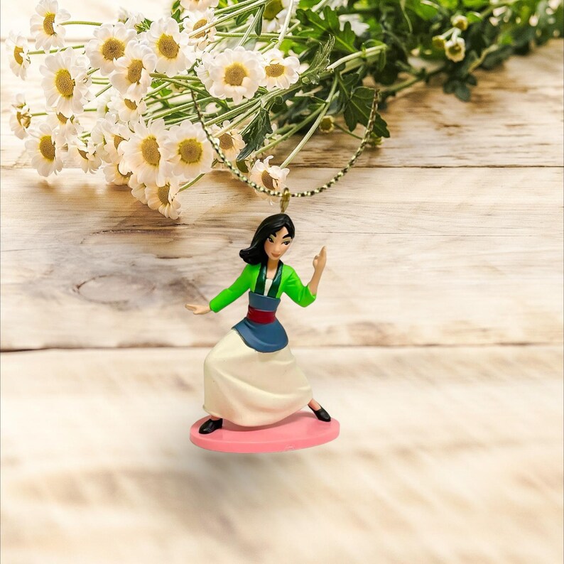 Playful Mulan Princess in Action PVC Ornament Figure Figurine Charm New ...